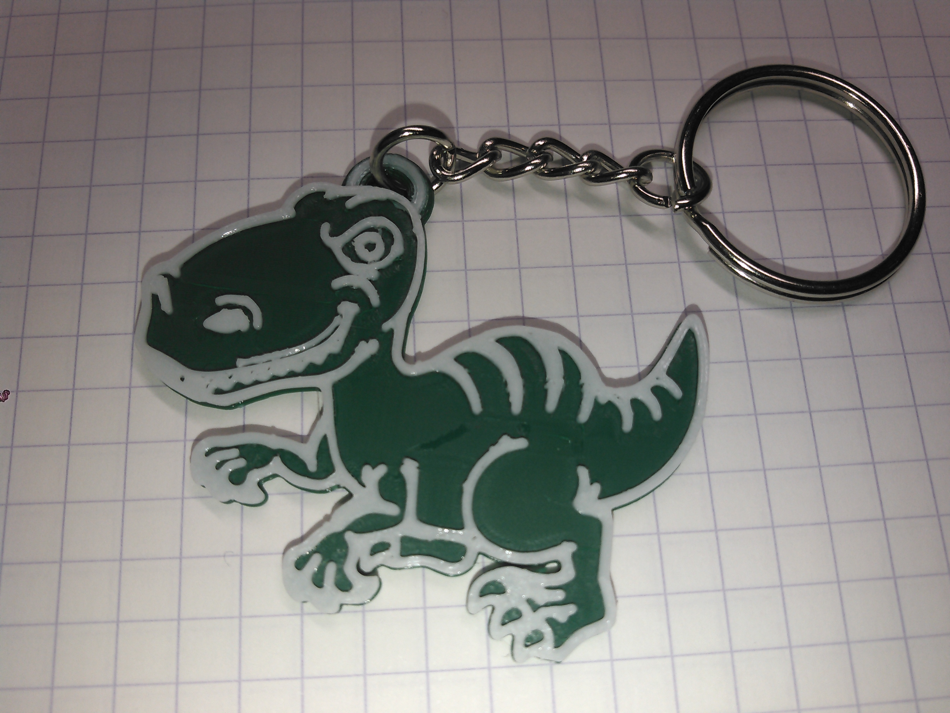 3D printable Dino key ring • made with Sidewinder X1・Cults