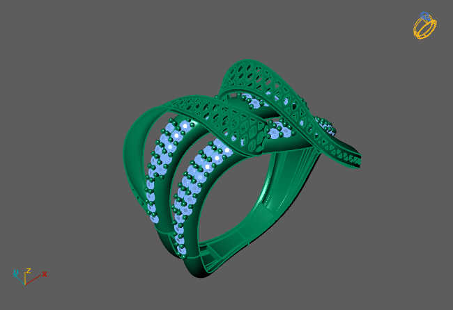 3D file WOMEN RING - 3DM RENDER DETAIL 3D PRINT MODEL - 💍・3D printer ...