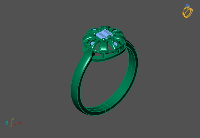 3D file WOMEN RINGS CANDY STYLE STONE 3DM FILES 🍬・3D printer design to ...