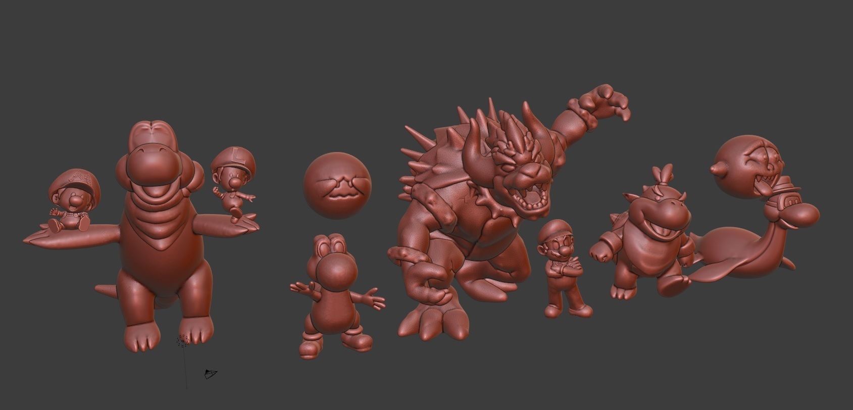 3D file 10Pack Super Mario・Model to download and 3D print・Cults