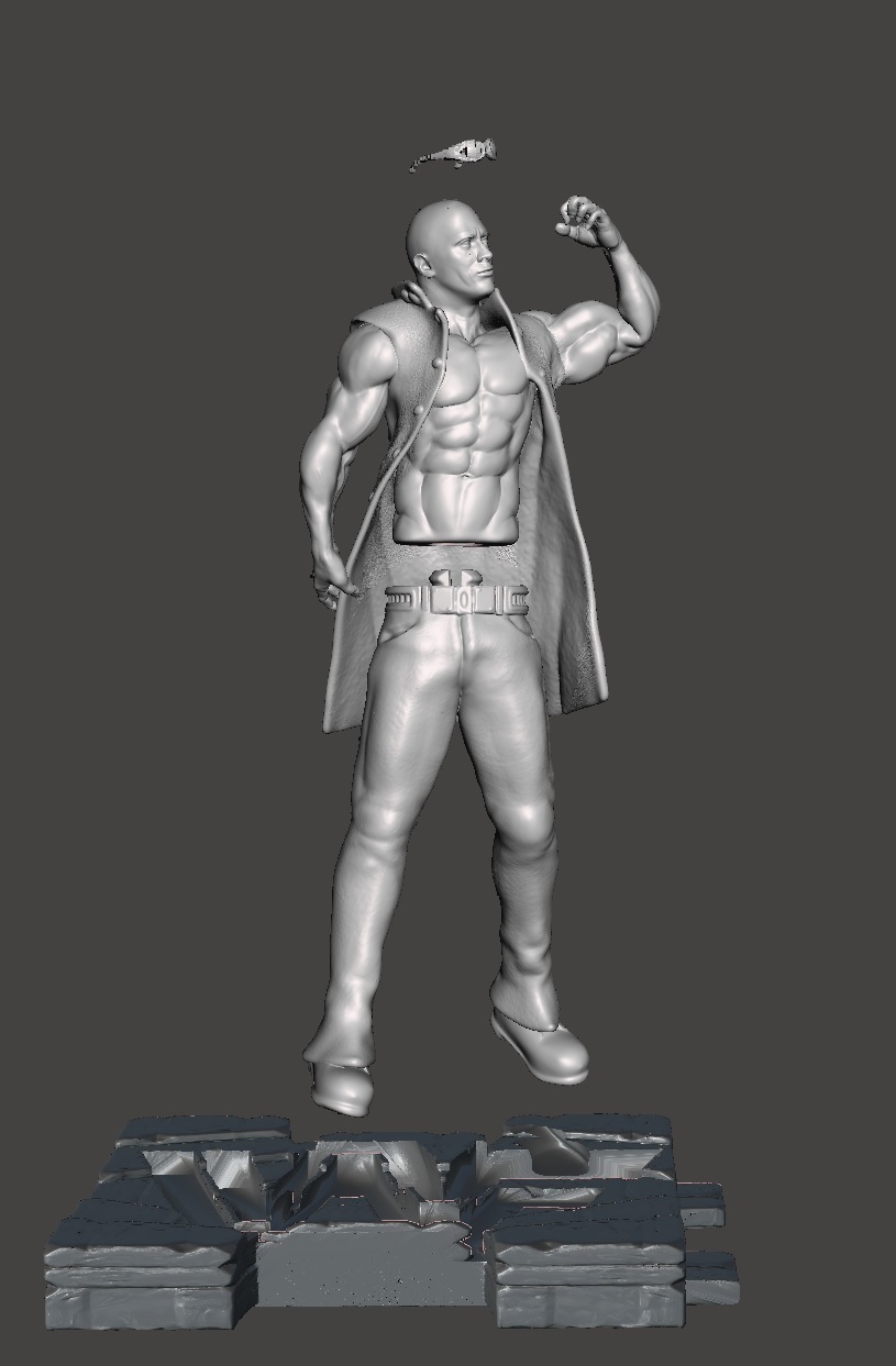 STL file The Rock Dwayne Johnson・Model to download and 3D print・Cults