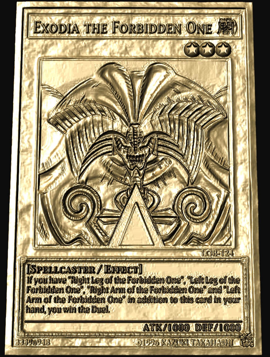 STL file YuGiOh EXODIA 5Cards・3D printer design to download・Cults