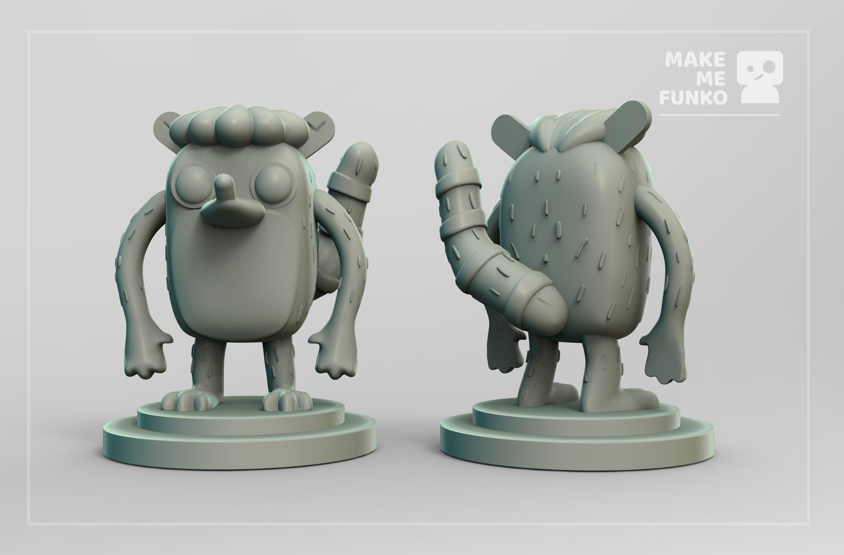STL file Funko Rigby・3D print design to download・Cults