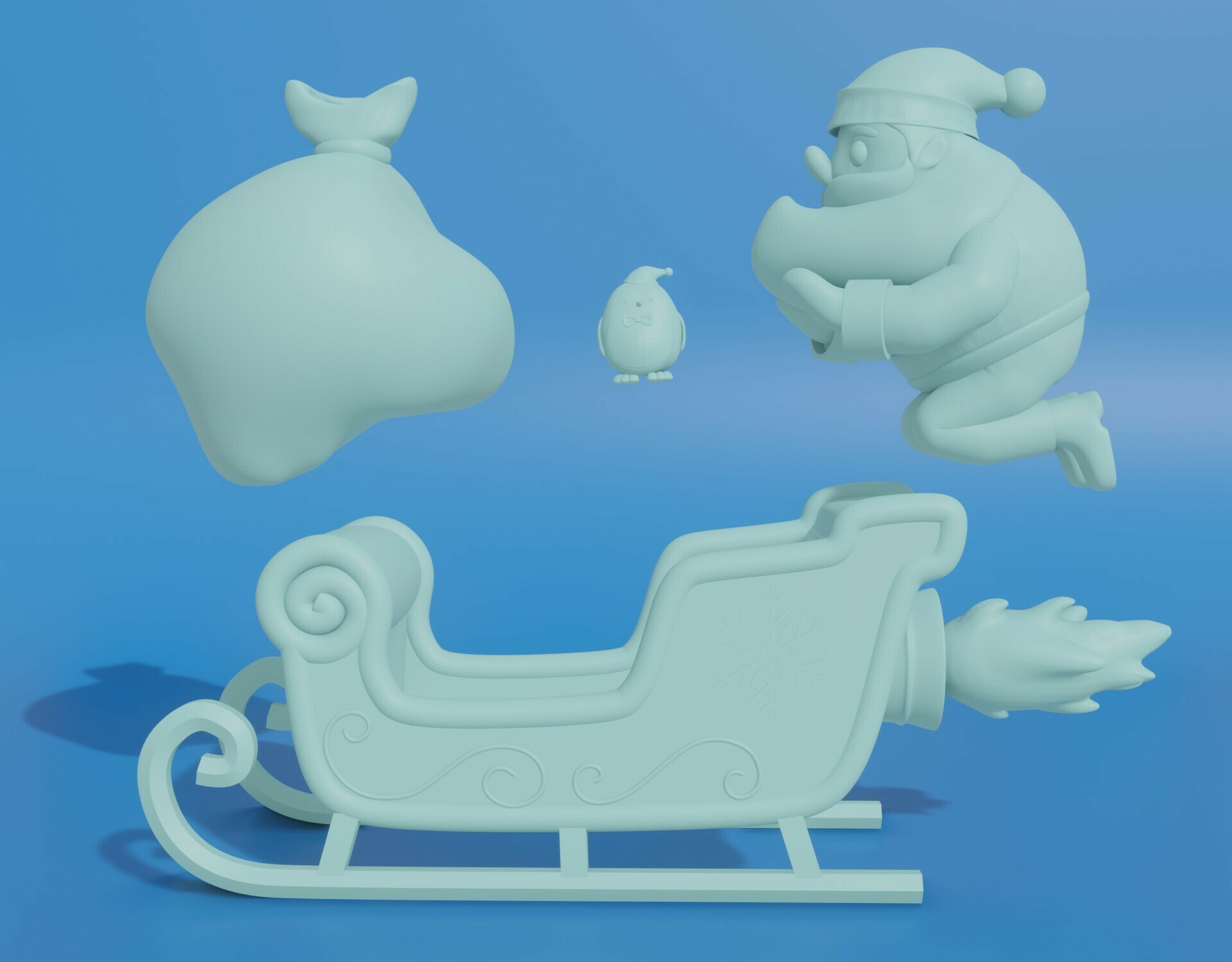 Free STL file Santa Claus (Repaired)・3D printing template to download・Cults