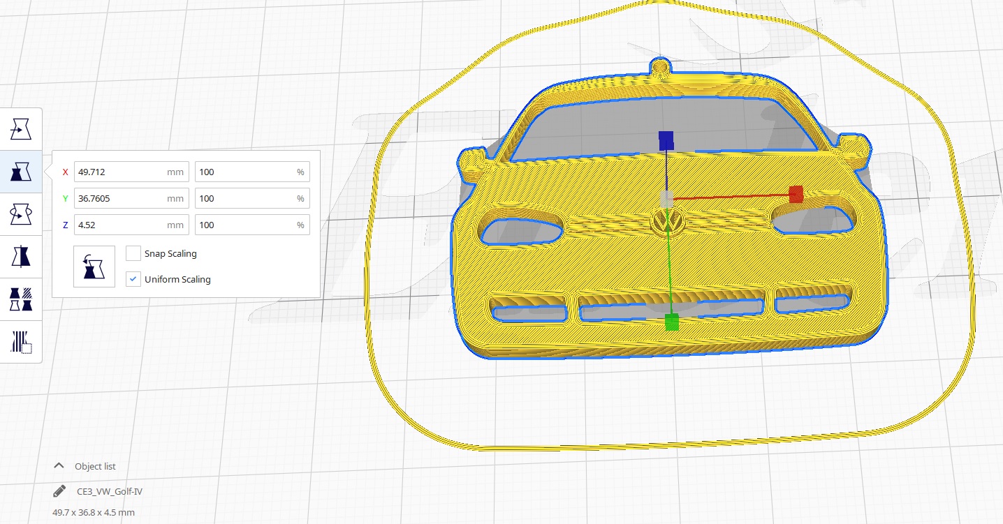 STL file VW Golf IV・3D printer design to download・Cults