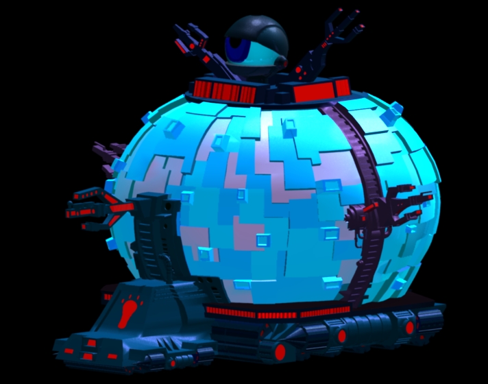 OBJ file Technodrome・3D printing template to download・Cults