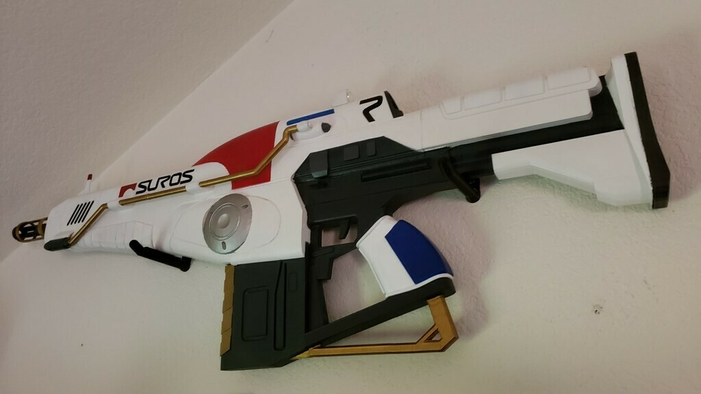Free 3D file Replica Gun Display Wall Mount Hooks・Model to download and ...