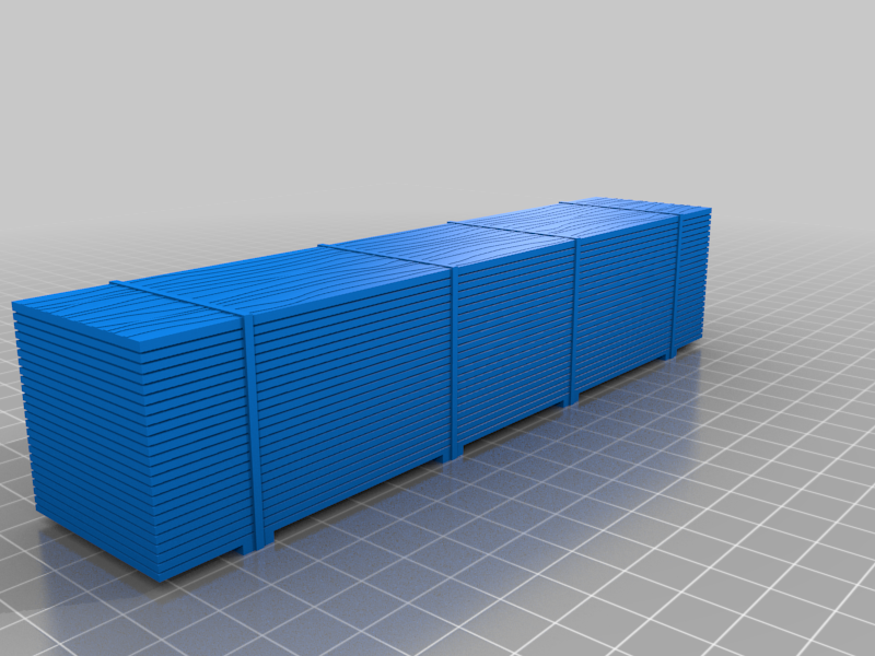 Free 3D file Wood Load for Center Beam Flat Car (G-Scale)・3D print ...