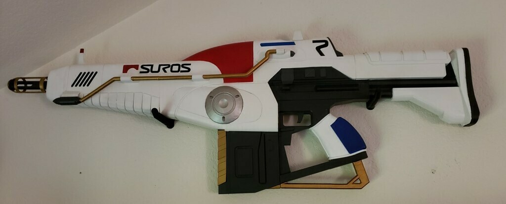 Free 3D file Replica Gun Display Wall Mount Hooks・Model to download and ...