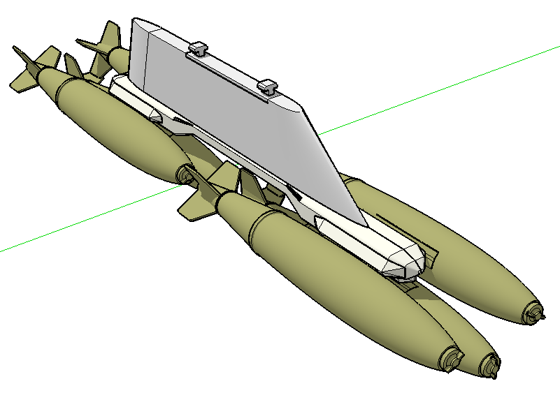 Fichier 3D gratuit Freewing A-6 Max Bomb Load Ordnance Package w/ Plyon ...
