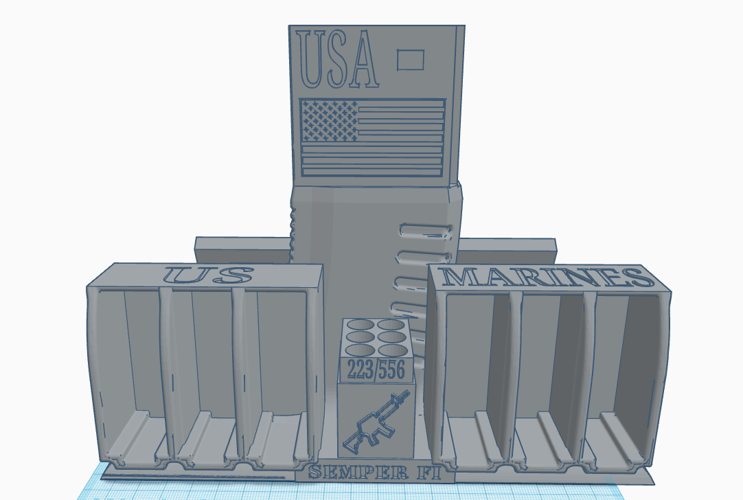 STL file US MARINE CORP AR-15 STAND 🪖・3D print model to download・Cults