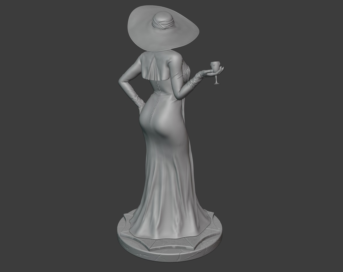 3D file Lady Dimitrescu 🧛・Model to download and 3D print・Cults