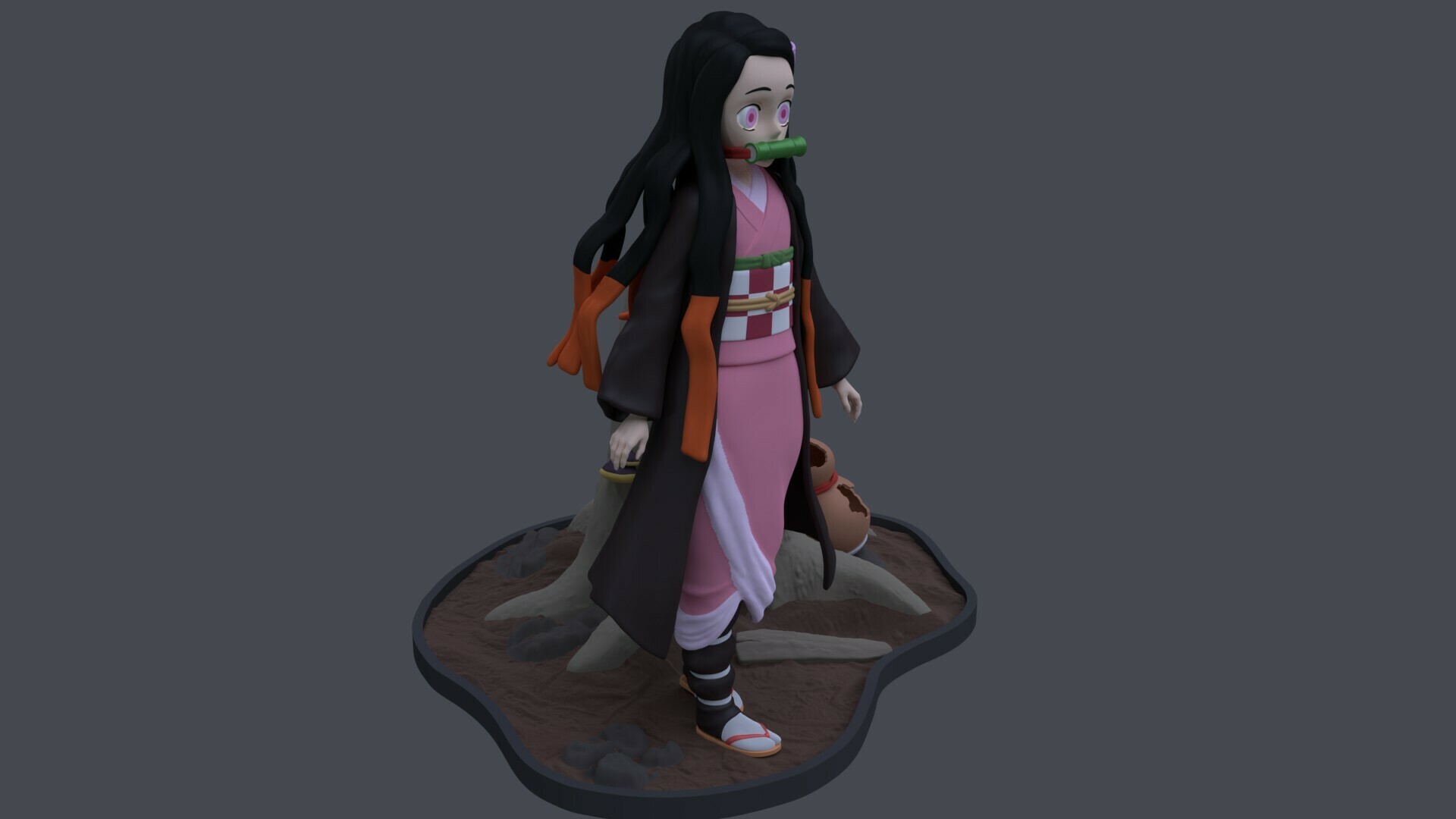 Download STL file Kamado Nezuko • Design to 3D print ・ Cults