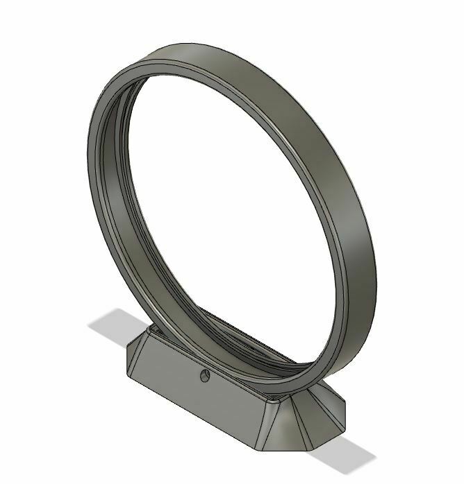 Free STL file Slimmer Circle Lamp - 100cm and 50cm led strip 🟣・3D ...