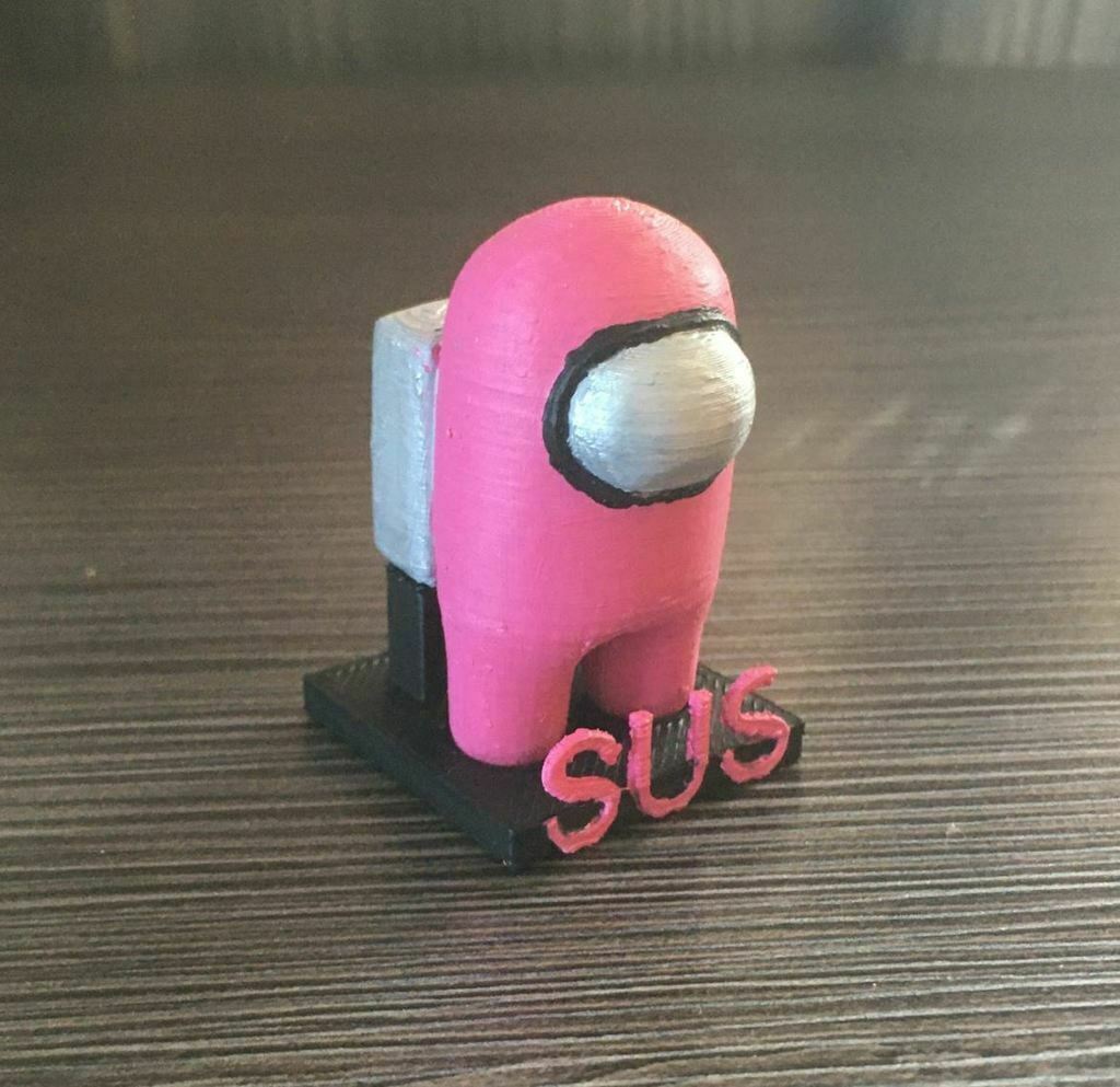 Free STL file Among Us Crewmate Stand - Sus 🎲・3D printer design to ...