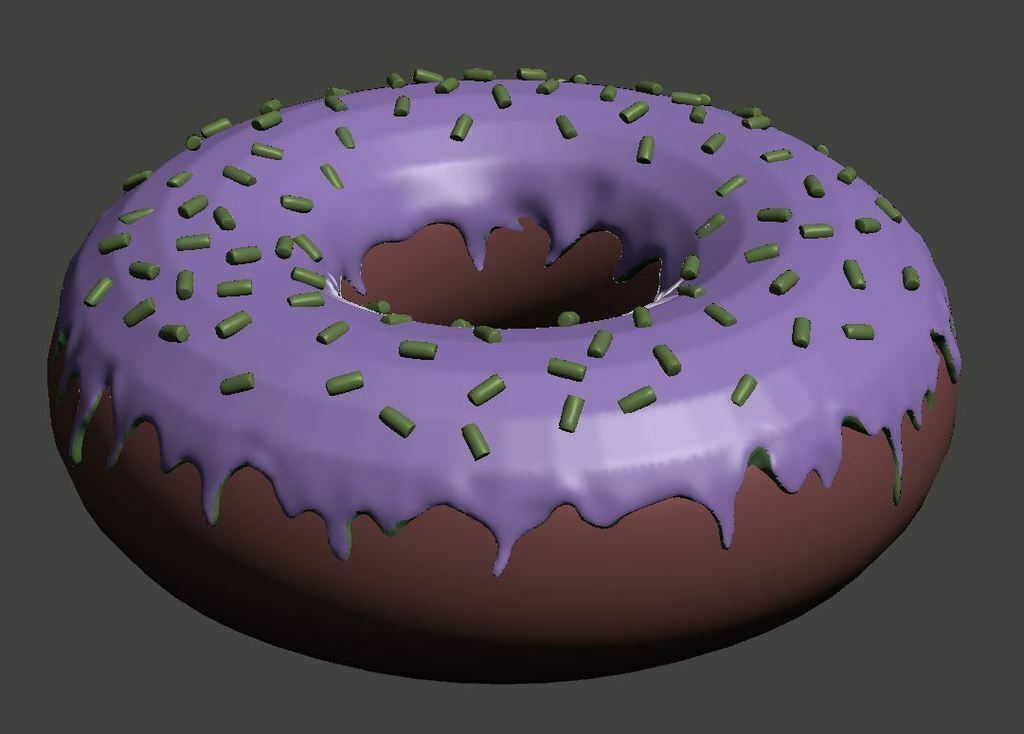 Free STL file Sprinkled Donut・3D printable model to download・Cults