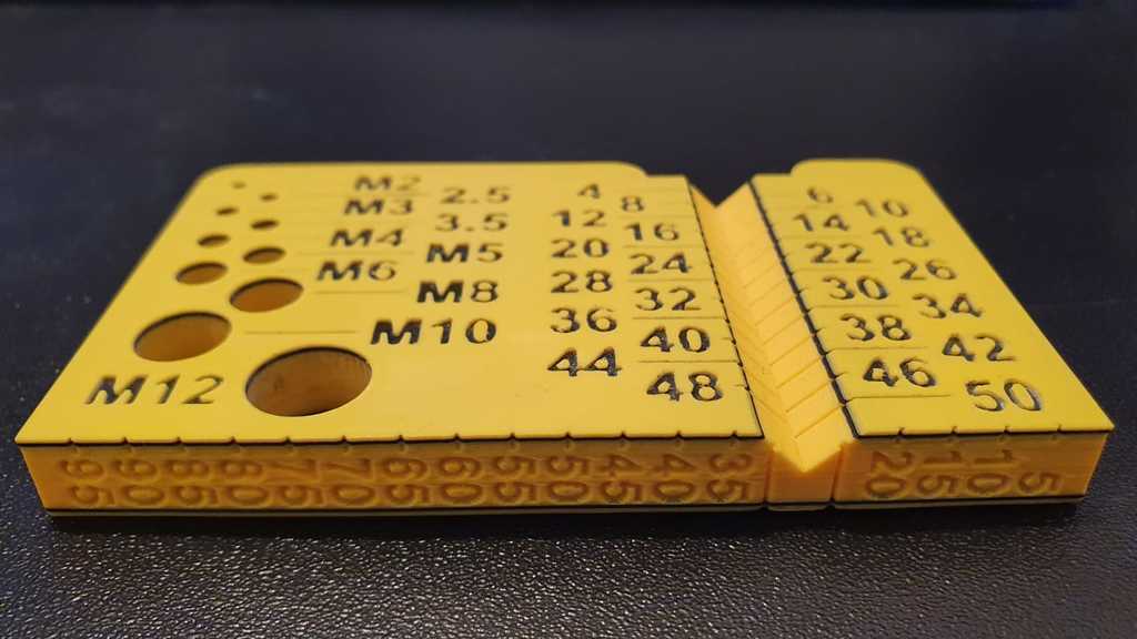 Free 3D file Metric bolt gauge with 2mm and 5mm increments 🔩・3D print ...