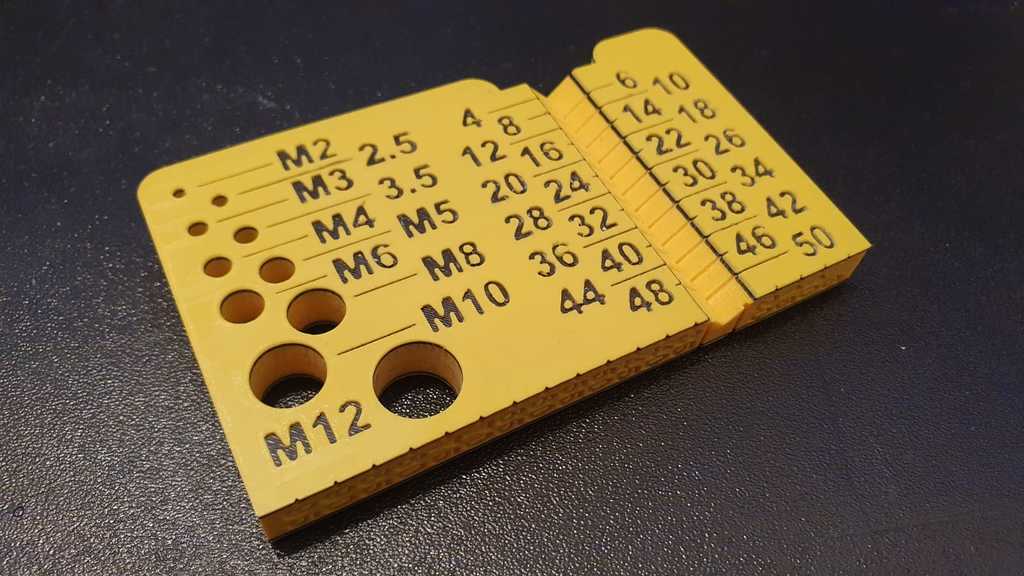 Free 3D file Metric bolt gauge with 2mm and 5mm increments 🔩・3D print ...