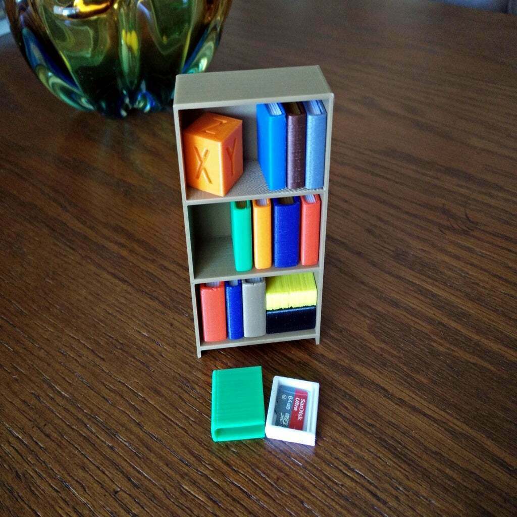 Free STL file Customizable Tiny Bookcase・3D printer design to download ...