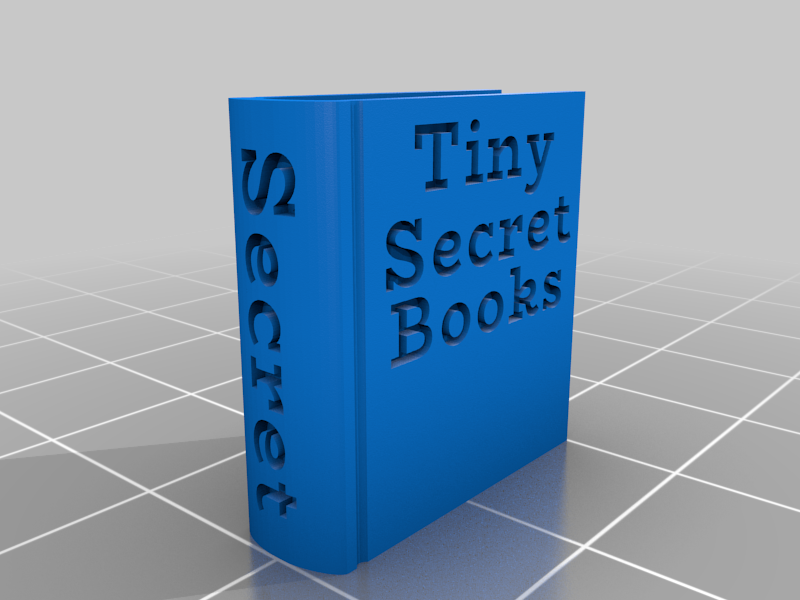 Free STL file Customizable Tiny Secret Books 📚・Template to download and ...