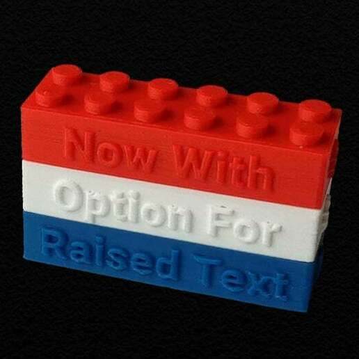 Download free SCAD file Customizable LEGO compatible Text Bricks • 3D ...