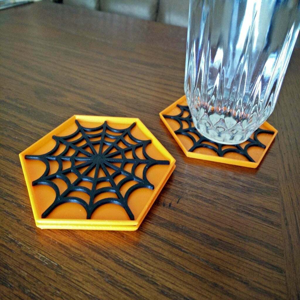 Free STL file Two-Piece Stacking Hexagon Coaster 🍔・3D print design to ...