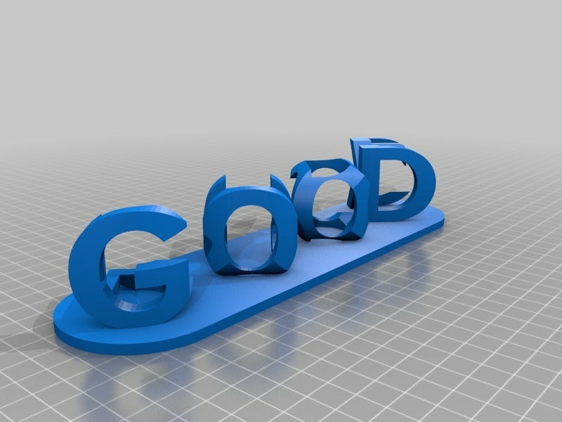 Free STL file Customizable Triple Letter Blocks Illusion 🎨・Model to ...