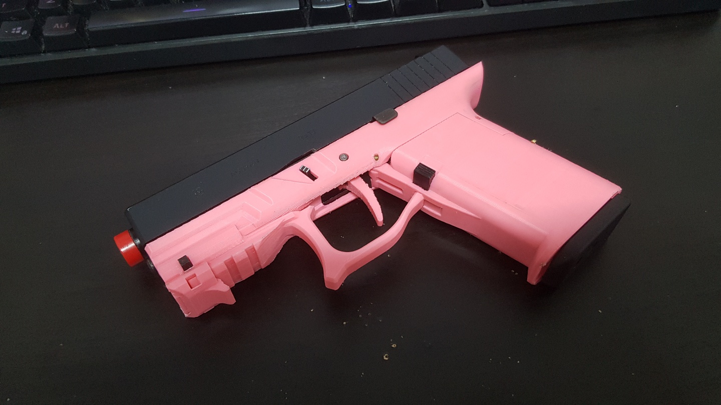 Free STL file FLOCK Airsoft Folding Glock 19 Frame (WE g19 gen3) 🔫・3D ...