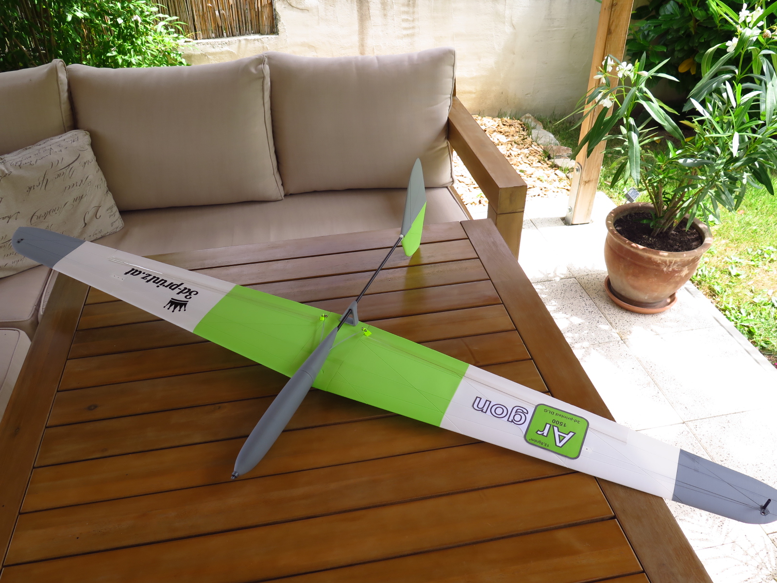 3D file Argon 1500 - 3d printed fullsize DLG-Glider 👽・3D printing ...