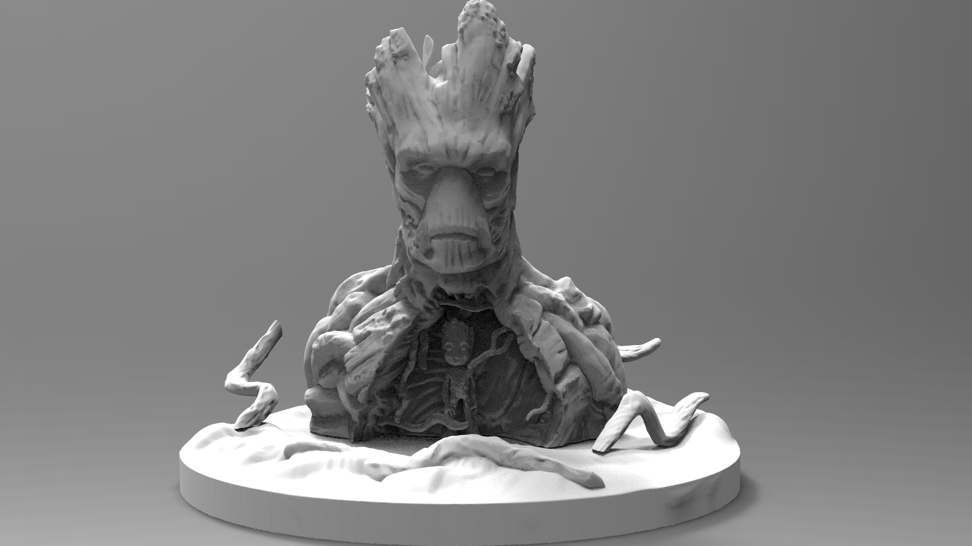 3D file Groot 3D STL - METELER 3D・Model to download and 3D print・Cults