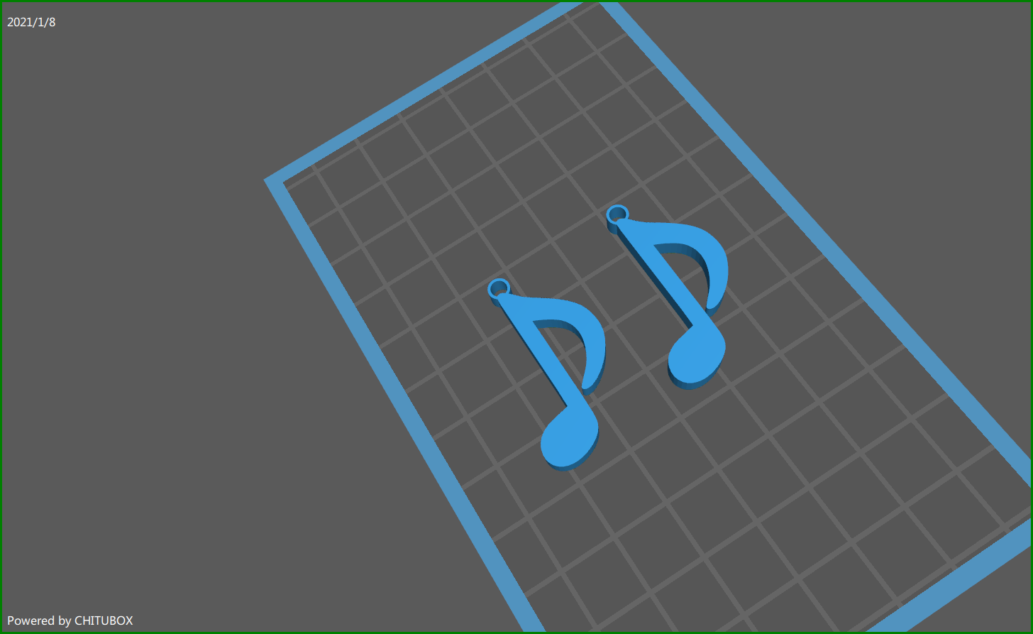 STL file music note earrings・Template to download and 3D print・Cults