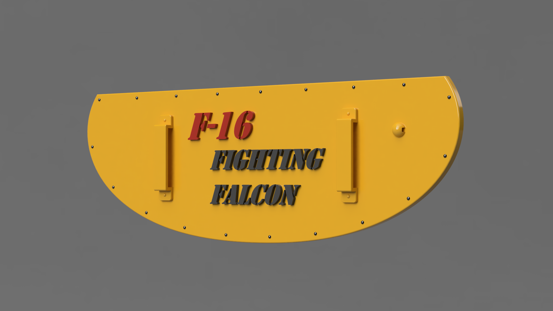 STL file F16 Fighting Falcon jet airplane intake turbine cover・Model to ...