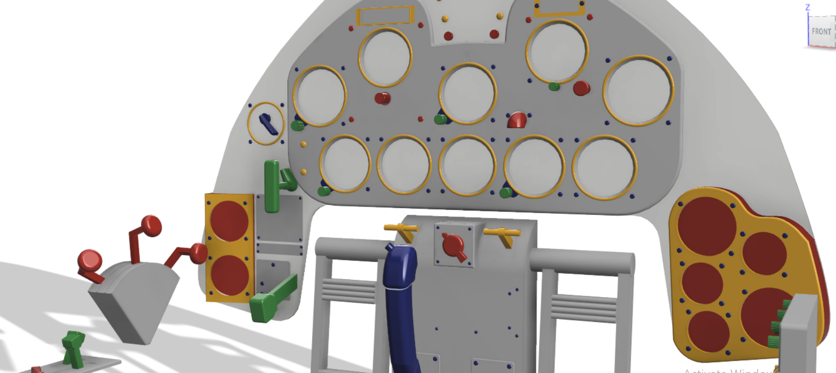 STL file Scale instrument panel for Grumman F6F Hellcat 🎨・3D printable ...