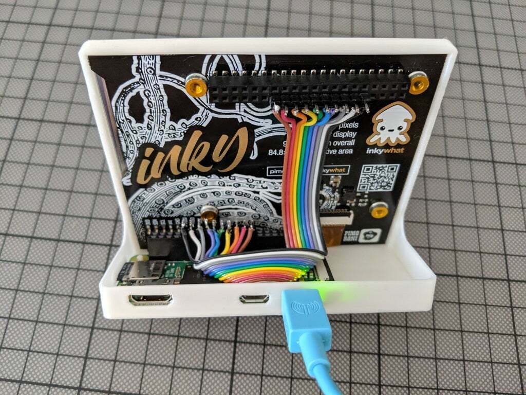 STL file Enclosure for pimoroni Inky wHAT(ePaper/eInk/EPD) and ...