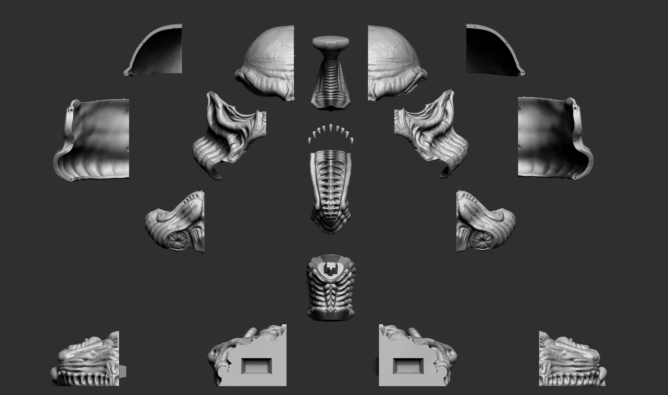 3D file Exclusive Organic Stormtrooper helmet Star Wars 3D print model ...