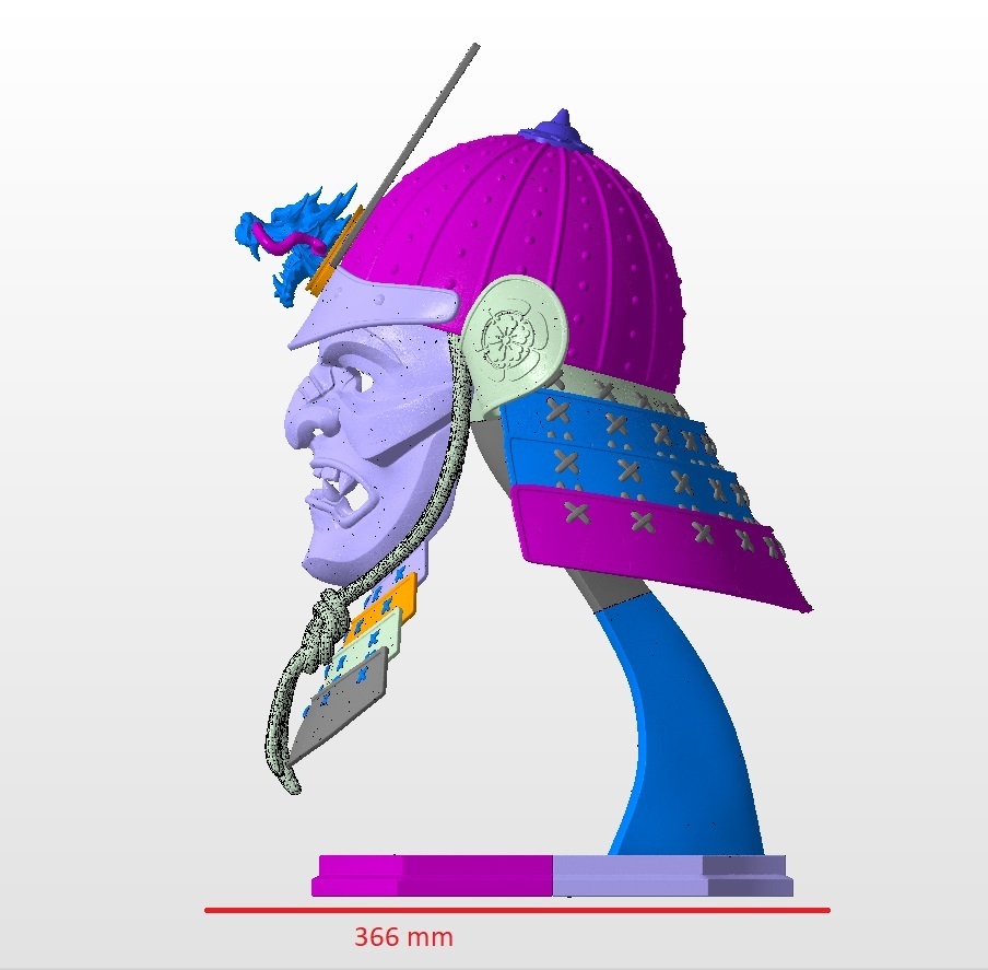 STL file Samurai Kabuto Helmet Japanese Warior 3D print model 🗡️・3D ...