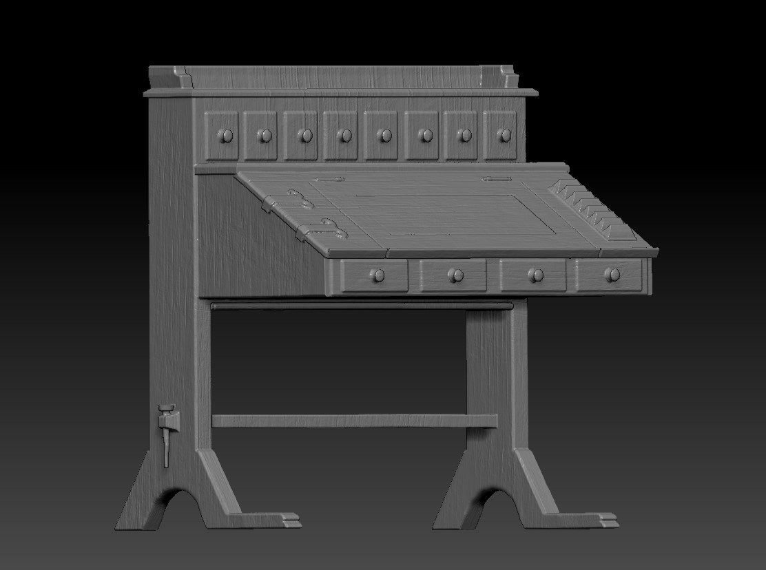 STL file Bilbo Baggins at his Desk 🧑‍🏫・3D printer model to download・Cults