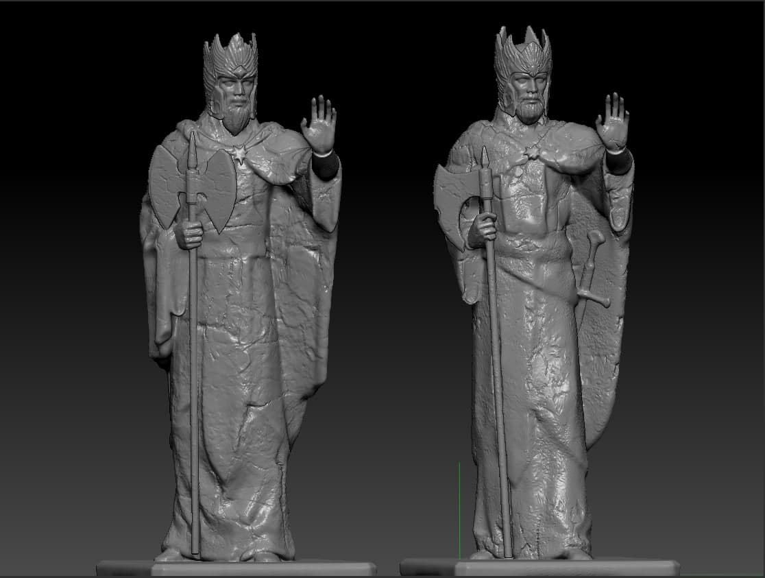 OBJ file Argonath - Pillar of Kings 👾・Template to download and 3D print ...
