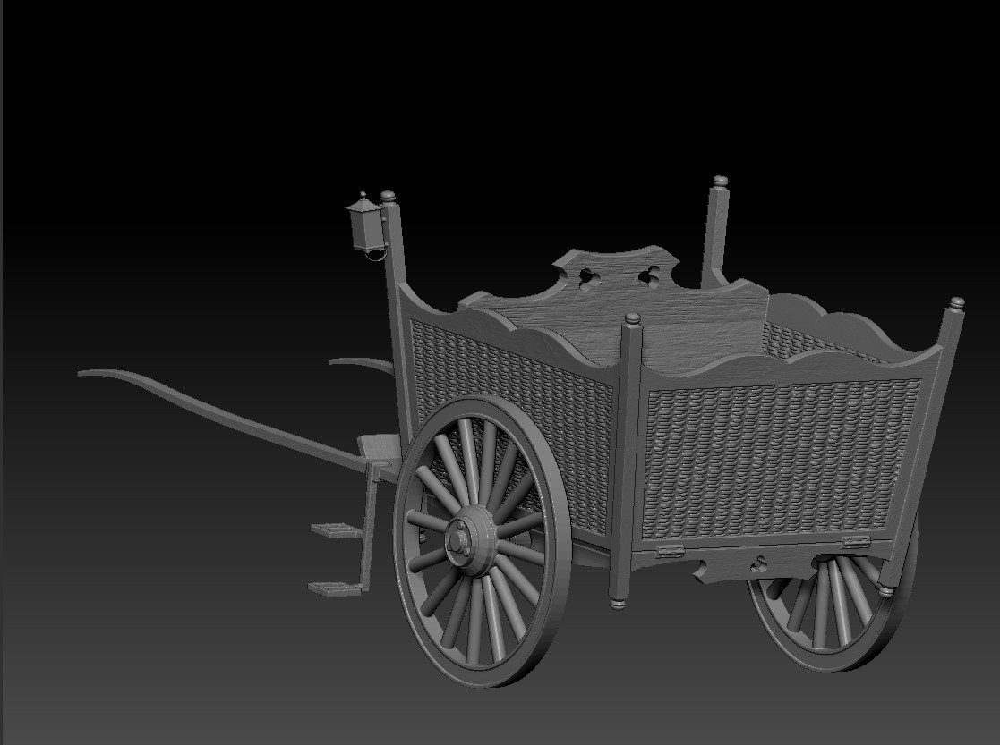 OBJ file Gandalf's Cart 🛒・3D printable model to download・Cults
