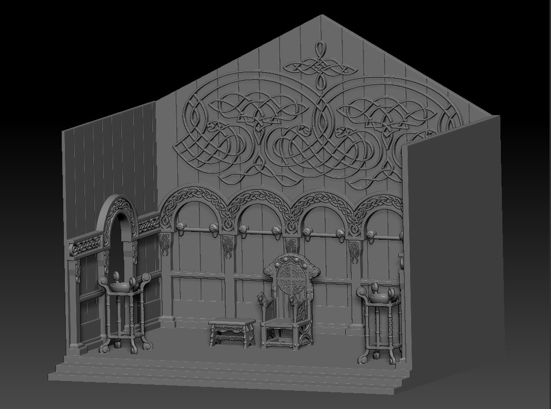 STL file Throne of Rohan・3D printable model to download・Cults