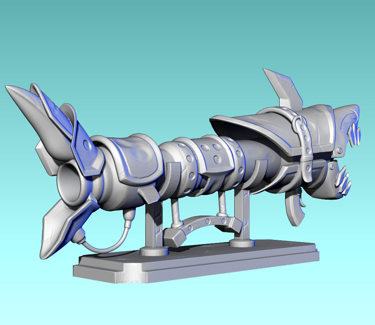 STL file Jinx Fishbones Bazooka for print・Design to download and 3D ...