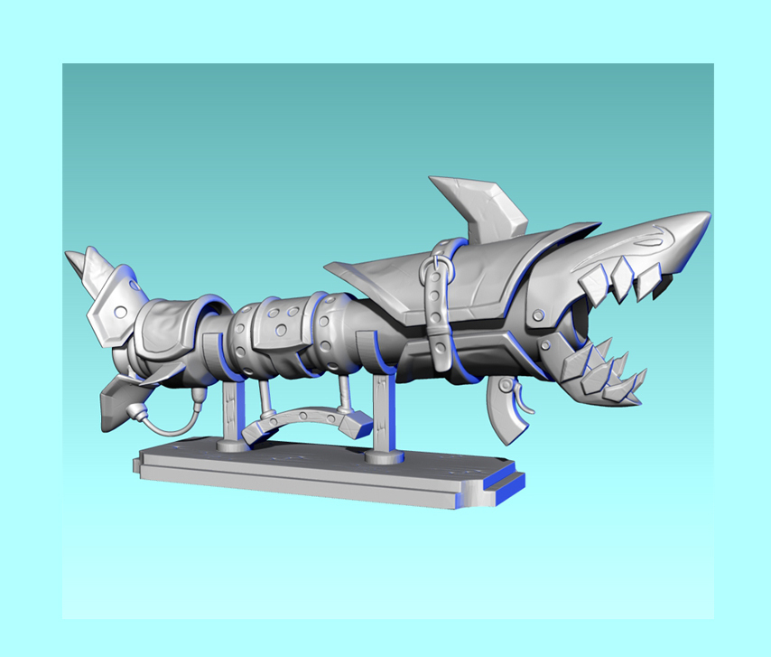 STL file Jinx Fishbones Bazooka for print 🎲・Design to download and 3D ...