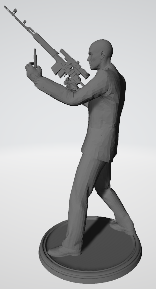 STL file HITMAN ( you worth a bullet )・3D print model to download・Cults