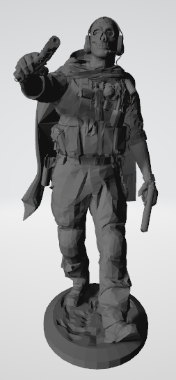 STL file GHOST (gun attack) - MW・3D printing idea to download・Cults