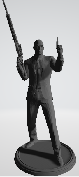 STL file HITMAN ( you worth a bullet )・3D print model to download・Cults