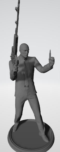 STL file HITMAN ( you worth a bullet )・3D print model to download・Cults