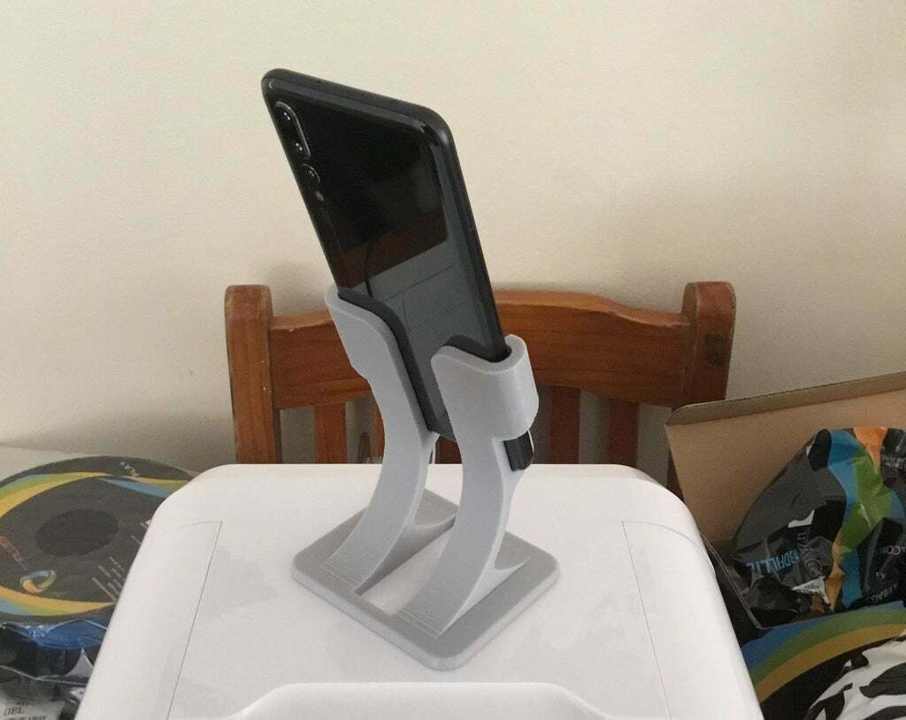 Free STL file Phone Stand [for use WITHOUT a case]・Design to download ...