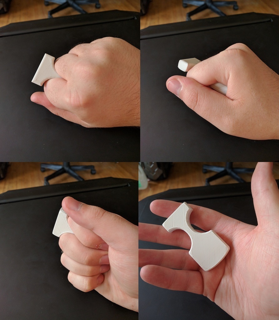 Free 3D file Halfsies - compact knuckle dusters (brass knuckles) 👽 ...