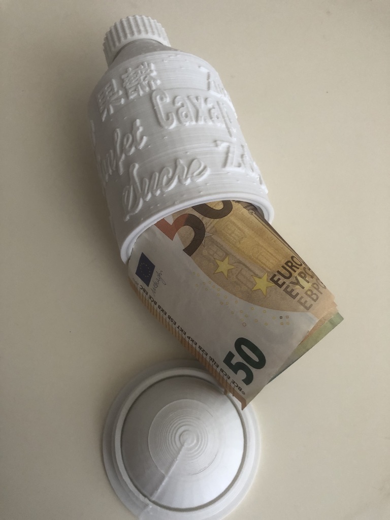 Free 3D file BOTTLE CONTAINER WITH HIDDEN COMPARTMENT (PRINT-IN-PLACE ...