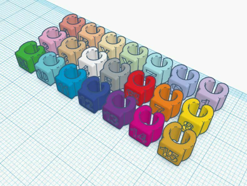 Free 3D file RESIZABLE CABLE LABELS SET・3D printer model to download・Cults